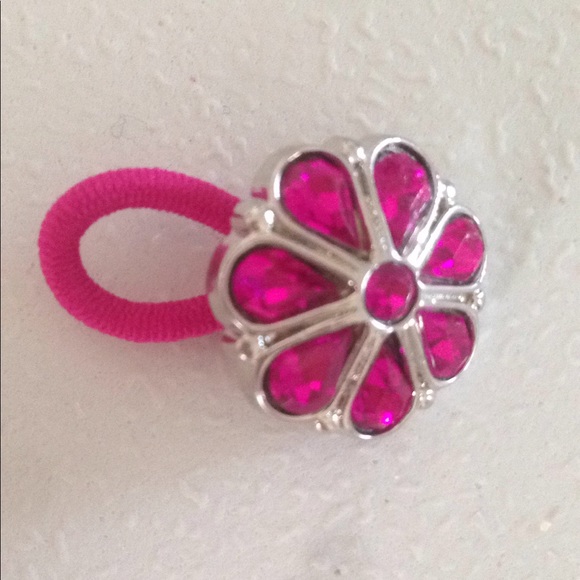Jewelry | Belly Button Expander With Fuchsia Crystal Flower | Poshmark